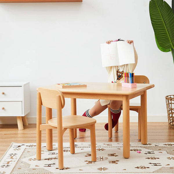 Sheep Series Natural Beech Wood Kids Paly Chair | gradodesign