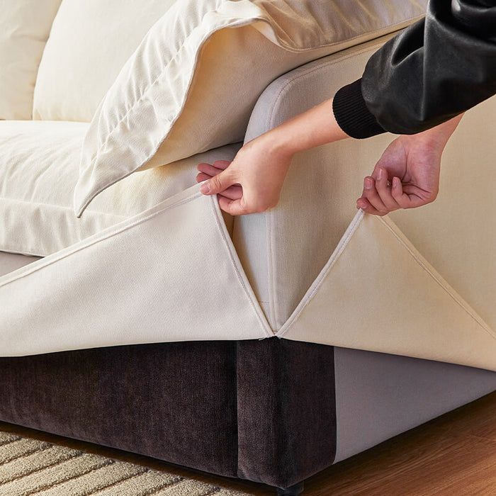 Dreamland Black Sectional Washable Sofa | gradodesign