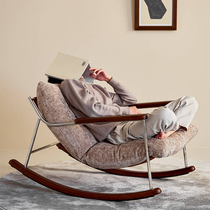 Fika Black Rocking Chair Recliner | gradodesign