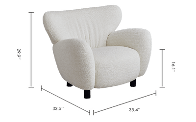 Mermaid Shearling Lounge Chair | gradodesign