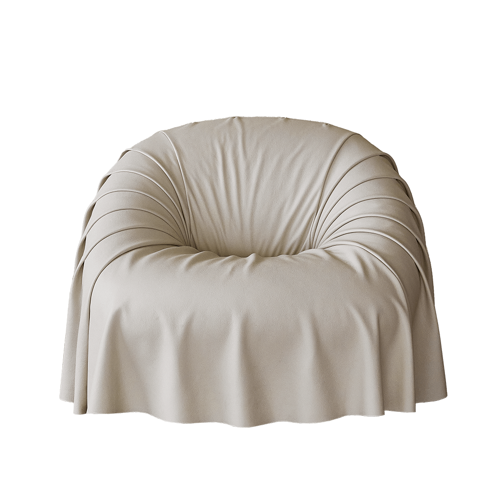 Nestle Lounge Chair Draped | gradodesign