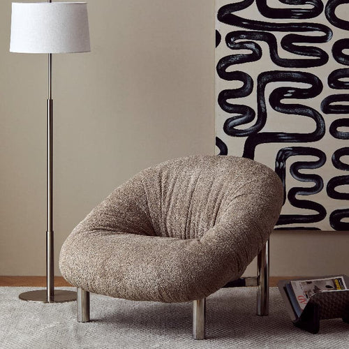 Nestle Shearling Upholstered Lounge Chair | gradodesign