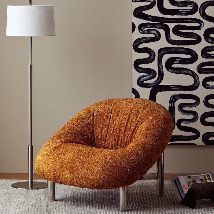 Nestle Shearling Upholstered Lounge Chair | gradodesign