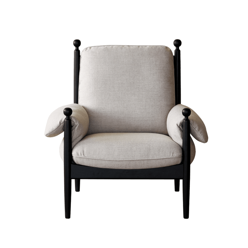 Solar Chenille Fabric Lounge Armchair