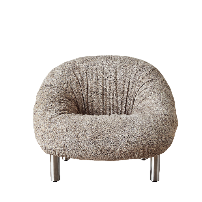 Nestle Shearling Upholstered Lounge Chair | gradodesign